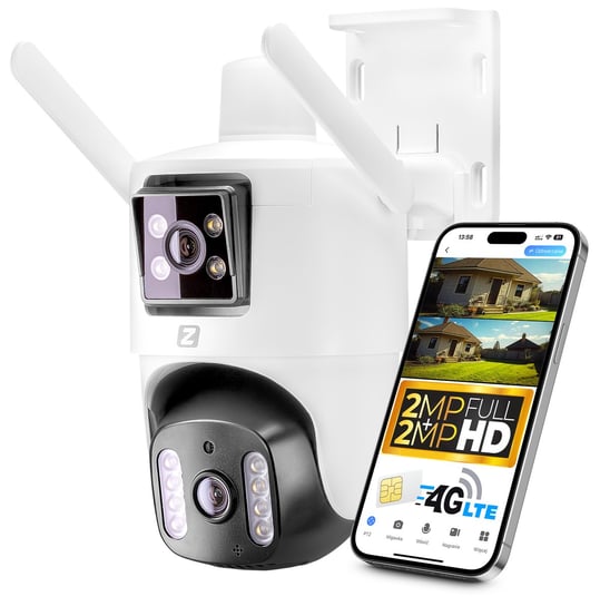 Kamera zewnętrzna V22 GSM IP na kartę SIM 4G LTE 4 MPx Zintronic ...