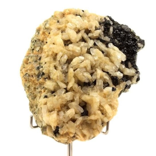 Kamienie i minerały. Albit + Epidot. 2285,0 centów. Saint-Véran, Alpy ...