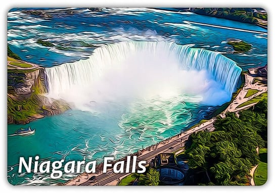 KANADA - Niagara - Chutes Niagara - Wodospad - Magnes na lodówkę ...