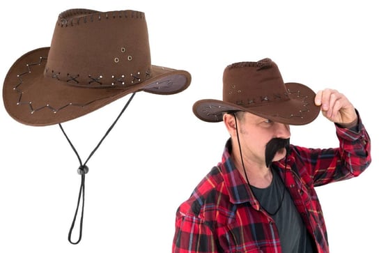 Kapelusz Kowbojski Szeryf Halloween Western Męski Damski - Inna marka ...