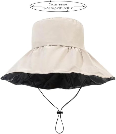 Kapelusz przeciwsłoneczny, męski i damski, składany, z szerokim rondem, z filtrem UV, kapelusz ...