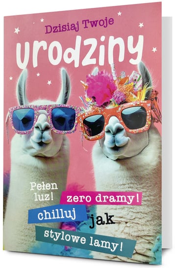 Kartka Urodzinowa Z Lamą Z Humorem Holo4 - PAN DRAGON - KARTKI | Sklep ...
