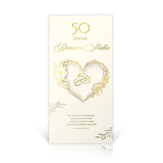 Kartka z okazji 50 rocznicy ślubu serce - Kartki z Kotkiem | Sklep EMPIK.COM