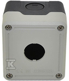 Kaseta sterownicza na 1 przycisk/lampkę - pusta, czarno-szara T0-PY1BOS ...