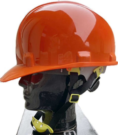 Kask roboczy z paskiem podbródkowym HELMET ERIK kask ochronny HDPE ...