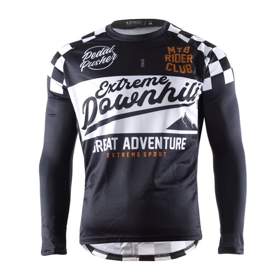KAYMAQ DESIGN M78 męska luźna koszulka rowerowa MTB/enduro z długim ...