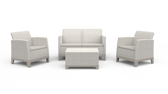 Keter Scandi Forma 2-set zestaw mebli ogrodowych Pebble Grey Soft Beige ...