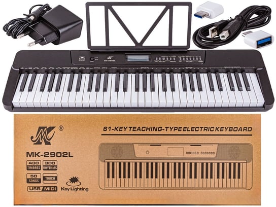 Keyboard MEIKE Organy, Pianino 61 Klawiszy, Nauka Gry MIDI - Inna marka ...