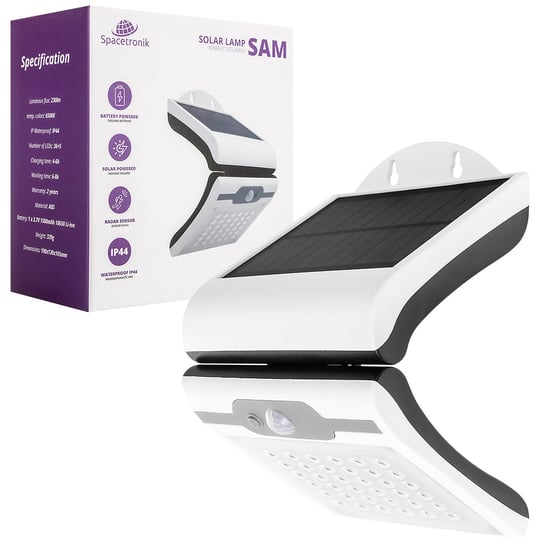 Kinkiet solarny LED Bezprzewodowy Czujnik Ruchu Zmierzchu Akumulator ...