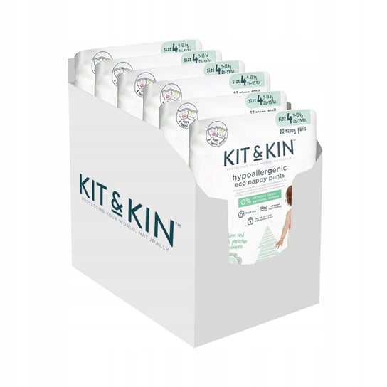 Kit and Kin, Pieluchomajtki rozmiar 4 (9-15kg) KARTON 132 szt. - Kit ...