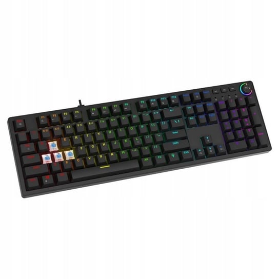 Klawiatura przewodowa SAVIO STYX Outemu Blue mechaniczna Hot Swap RGB ...