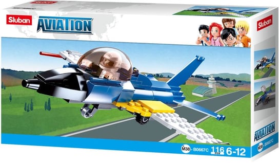 Klocki 116El Odrzutowiec Samolot Pilot Sluban - Sluban | Sklep EMPIK.COM