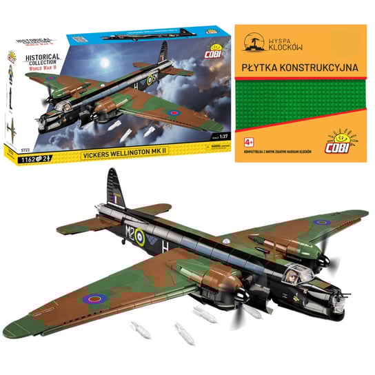 KLOCKI COBI 5723 SAMOLOT BOMBOWIEC Vickers WOJSKO WOJSKOWY MK.II ...