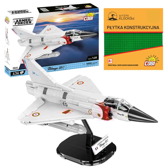 KLOCKI COBI 5826 Samolot Mirage IIIC Cigognes Armed Forces 436 El ...
