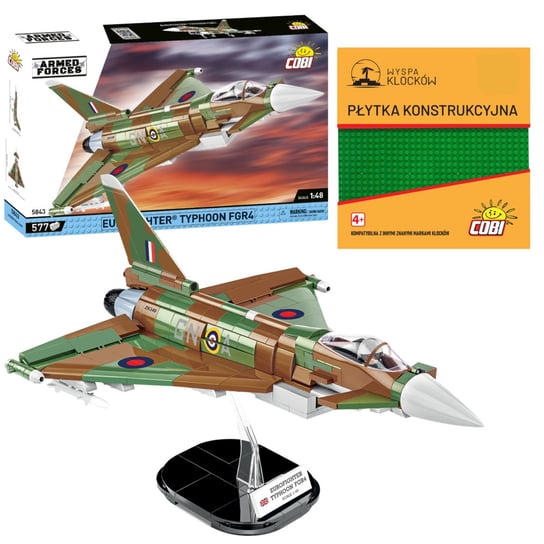 KLOCKI COBI 5843 Samolot Eurofighter Typhoon FGR4 GiNA Armed F 577 El ...