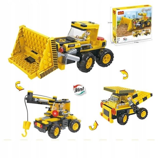 KLOCKI COGO POJAZDY BUDOWLANE 3W1 220 EL - Cogo | Sklep EMPIK.COM