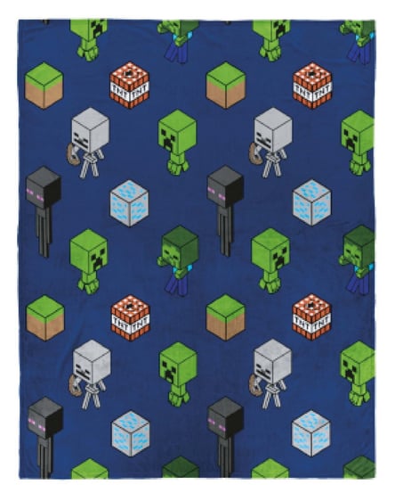 koc 130x170 młodzieżowy licencyjny Minecraft - Carbotex | Sklep EMPIK.COM