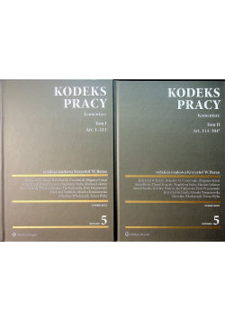Kodeks pracy Komentarz 2 Tomy - Opracowanie zbiorowe | Książka w Empik