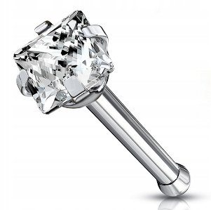 Kolczyk Do Nosa Z Cyrkonią Do Nosa Nostril Ss316L - Inna marka | Moda ...