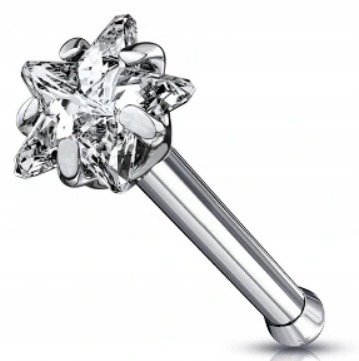 Kolczyk do nosa z Cyrkonią, Gwiazda NOSTRIL - Inna marka | Moda Sklep ...