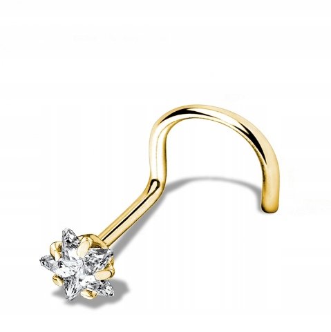 Kolczyk do nosa z Cyrkonią, Gwiazda NOSTRIL - Inna marka | Moda Sklep ...