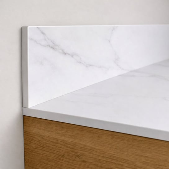 KOLM Blat łazienkowy HPL do szafki 80 cm 81×40 cm Calacatta Olympus ...