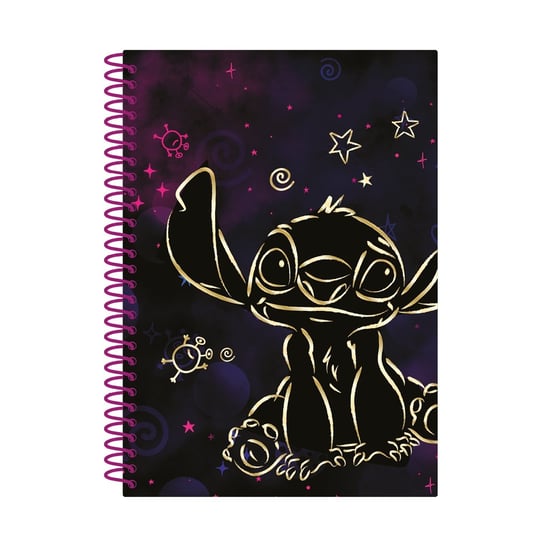 Kołobrulion B5 Disney Gold Stitch Plastikowa Spirala 100 Kartek - Patio ...