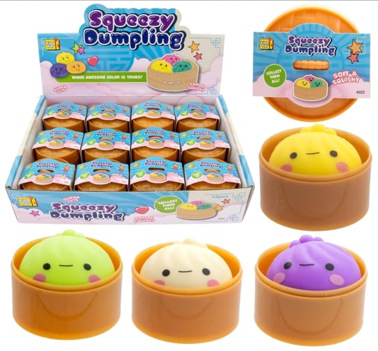 Kompatybilny z Surprise Squishy Dumpling 5,5 cm – przypadkowy model ...