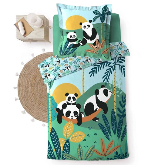 Komplet pościeli dziecięcej PANDA LIFE, bawełna 140 x 200 cm - Douceur ...