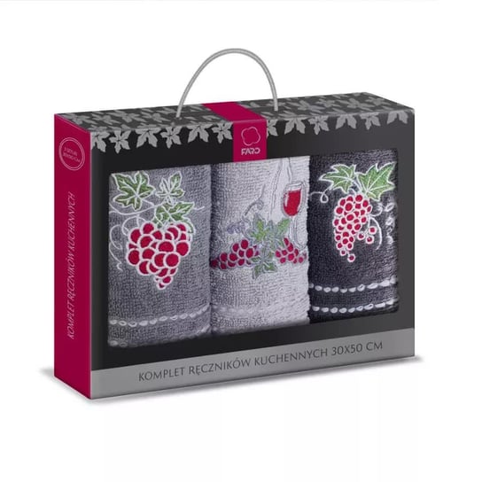 Komplet r cznik w kuchennych Winogrona 3-elementowy taki jak na zdj ciu - Wisan | Sklep EMPIK.COM