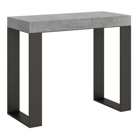 Konsola rozkładana 90x40/300 cm Tecno Cementu rama w kolorze Antracytu ...