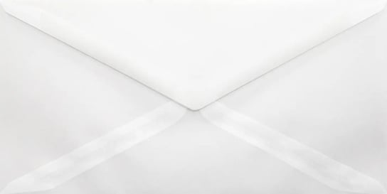 Koperty ozdobne gładkie transparentne z kalki DL NK białe Golden Star 110g 25 szt. - na ...