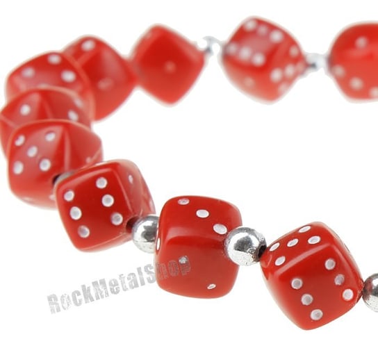 koraliki KOSTKI CZERWONE - Inna marka | Moda Sklep EMPIK.COM