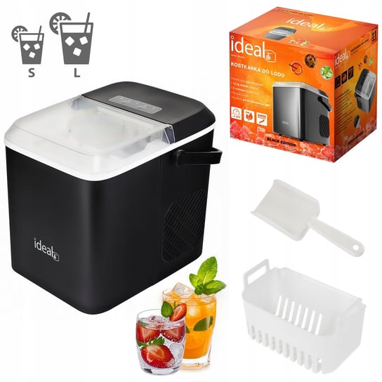 Kostkarka do lodu IDEAL domowa maszyna do kostek 12kg 100W ekspresowy ...