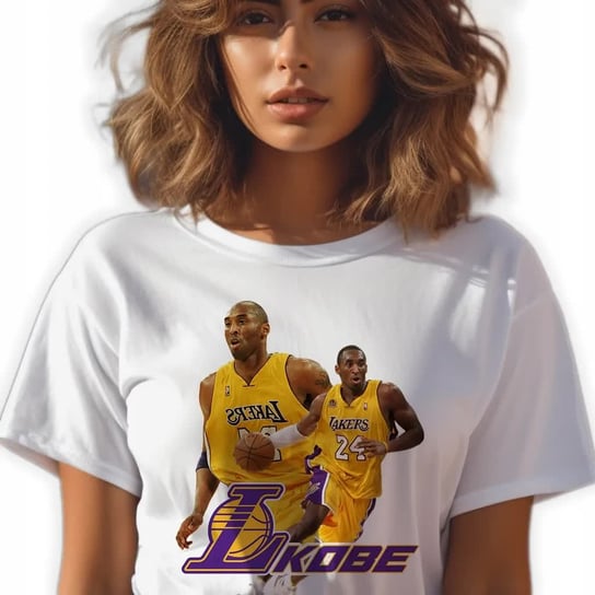 Koszulka Biała Damska T-Shirt KOBE BRYANT Koszykówka Sportowa Wzory - XXL - Inna marka | Moda ...