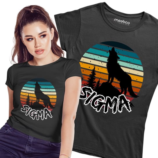 Koszulka Damska Sigma Samotnym Wilkiem Wilk t-shirt Dla Niej Prezent - Meeboo | Moda Sklep EMPIK.COM