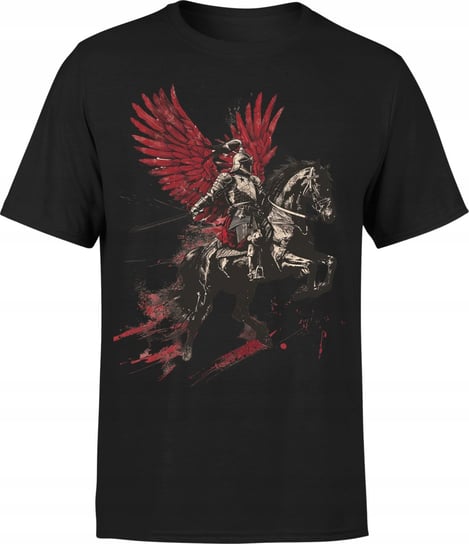Koszulka męska patriotyczna Polska Husaria wojownik rycerz 2 T-shirt ...
