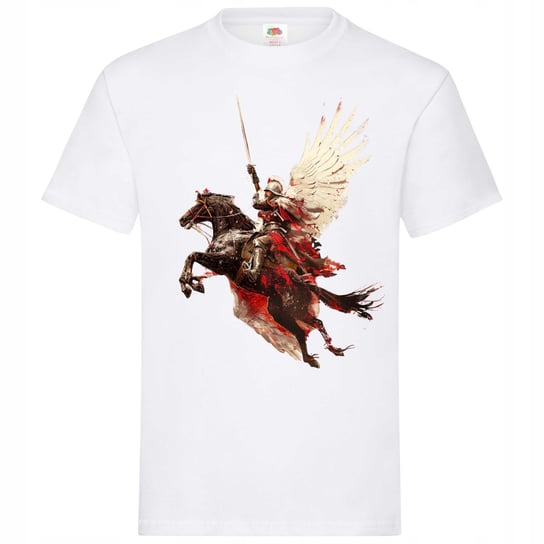 Koszulka męska patriotyczna Polska Husaria wojownik rycerz T-shirt ...