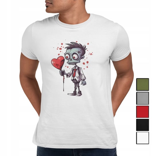 Koszulka Męska Z Nadrukiem Prezent Dla Niego Walentynki Zombie Śmieszne- L - Inna marka | Moda ...