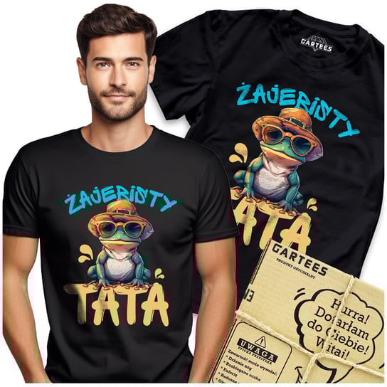 Koszulka Męska Z Nadrukiem Prezent Dla Super Taty Żajebisty Tata Bawełna - Gartees | Moda Sklep ...