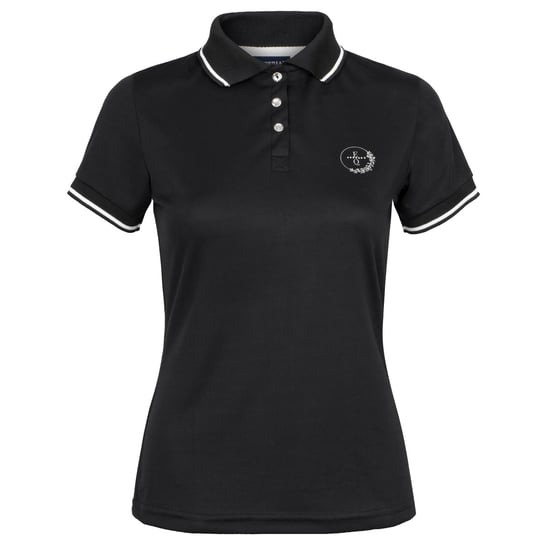 Koszulka polo EQ.QUEEN Everleigh 24SS damska czarna, rozmiar: L - Inna marka | Sport Sklep EMPIK.COM