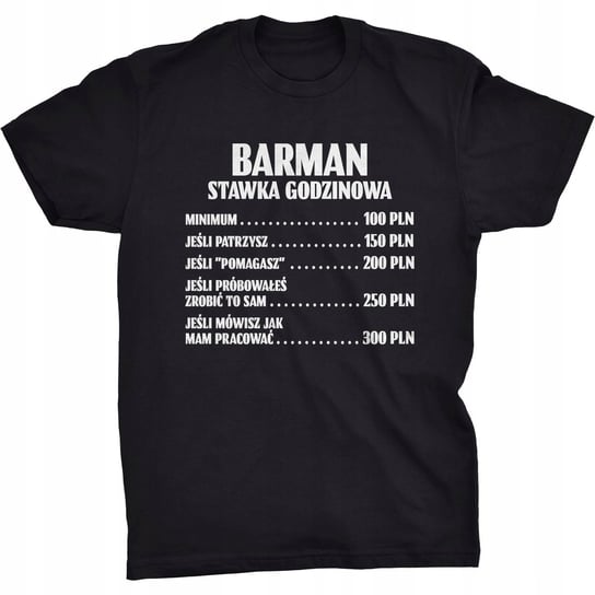 Koszulka Stawka Godzinowa Dla Barmana Prezent - GILDAN | Moda Sklep ...