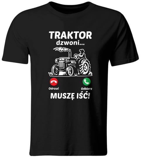 Koszulka Traktor Dzwoni, Muszę Iść. Śmieszny Prezent dla Rolnika, roz. XL - GiTees | Moda Sklep ...