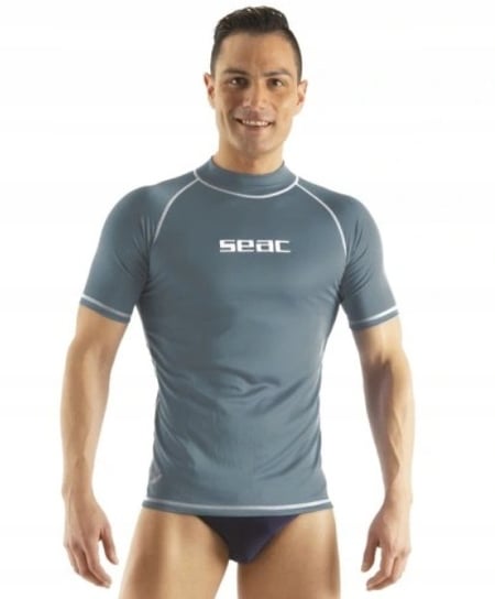 Koszulka Uv Męska Rashguard Seac T-Sun Z Krótkim Rękawem Szara L (B4071 ...