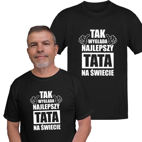 Koszulkowy, Koszulka prezent dla taty na Dzień Ojca, Tak wygląda najlepszy tata na świecie ...