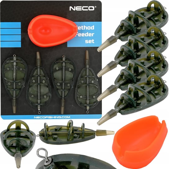 Koszyk podajnik method feeder 40+50+60+70g z foremką silikonową - Neco ...