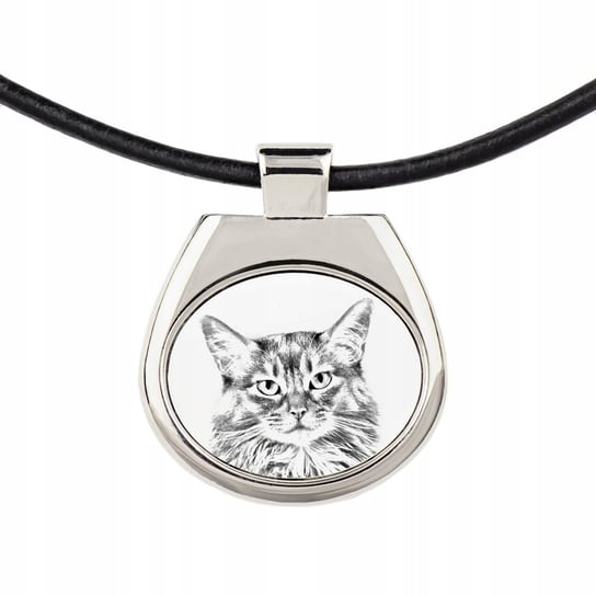Kot somalijski Naszyjnik z kotem + grawer - Inna marka | Moda Sklep EMPIK.COM