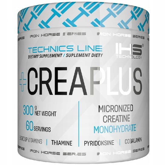 Kreatyna Monohydrat IRON HORSE Crea Plus 300g Green Apple 60 Porcji ...