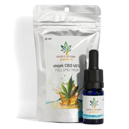 Krople Zdrowia, Olejek konopny CBD Full Spectrum 40%, 10ml | Sklep ...