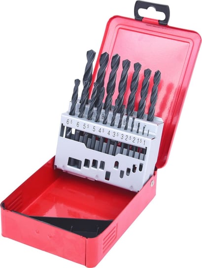 KS TOOLS HSS-R Zestaw wiertel spiralnych w opakow z blachy stalowej ...